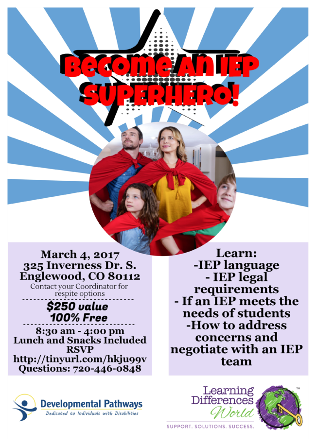 IEP Workshop - The Arc Arapahoe, Douglas & Elbert Counties