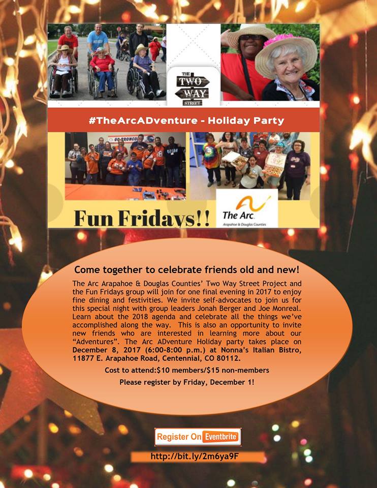 The Arc ADventure Holiday Party - The Arc Arapahoe, Douglas & Elbert ...